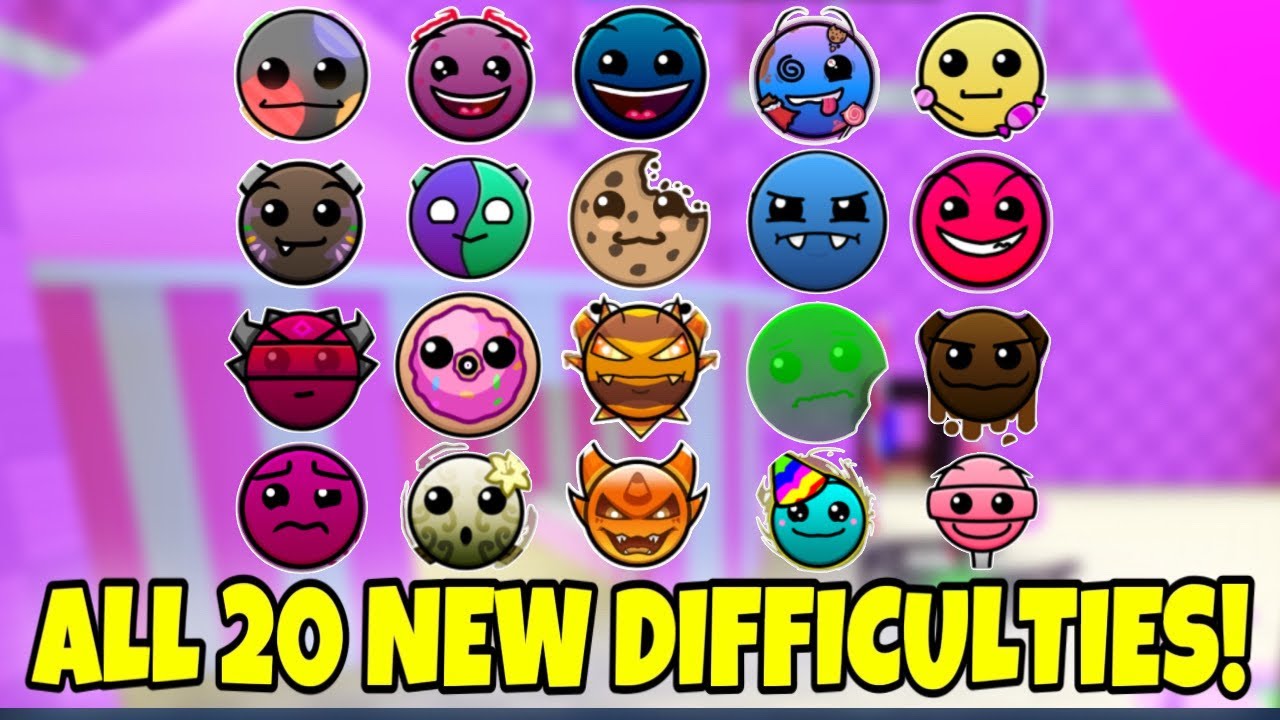 Geometry Dash Difficulty Icons