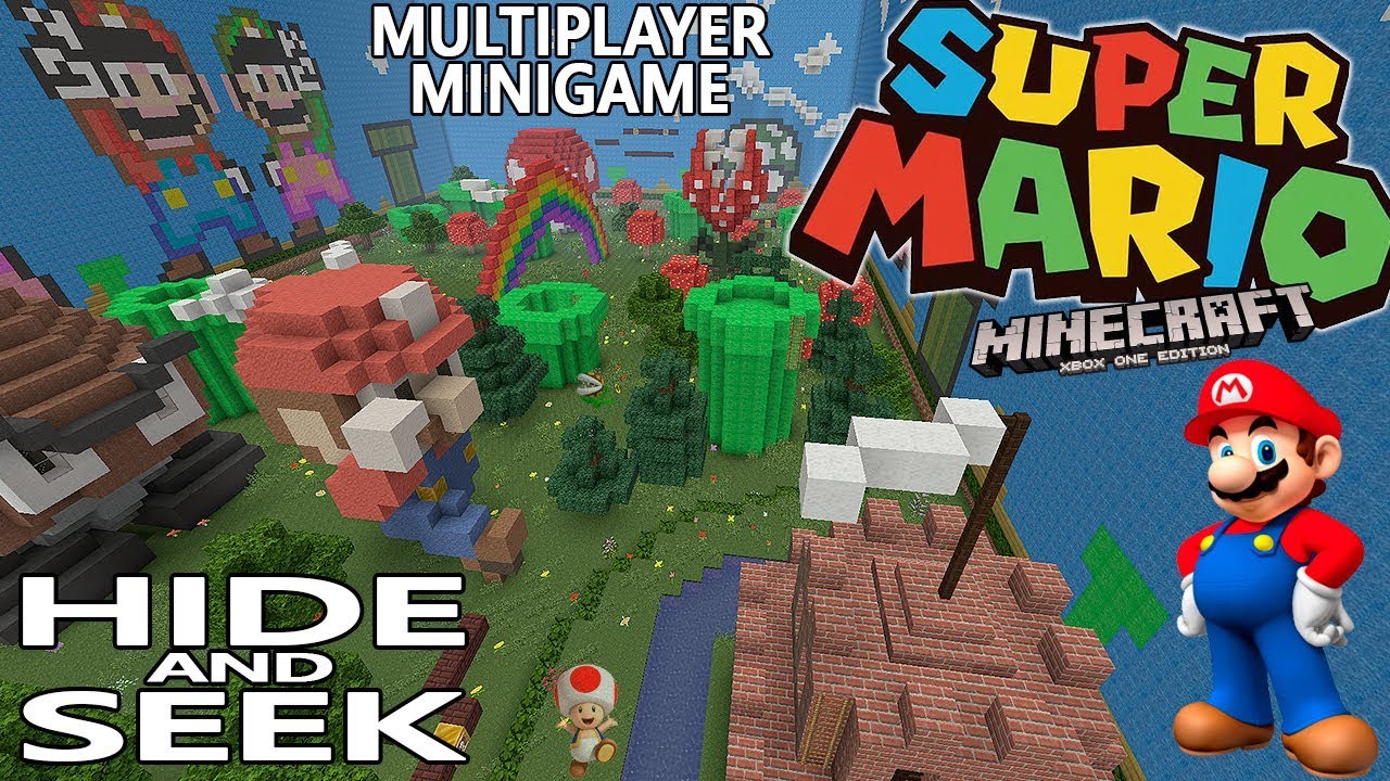 Minecraft Hide And Seek Super Mario Map вќѕ Xbox One Gameplay Youtube
