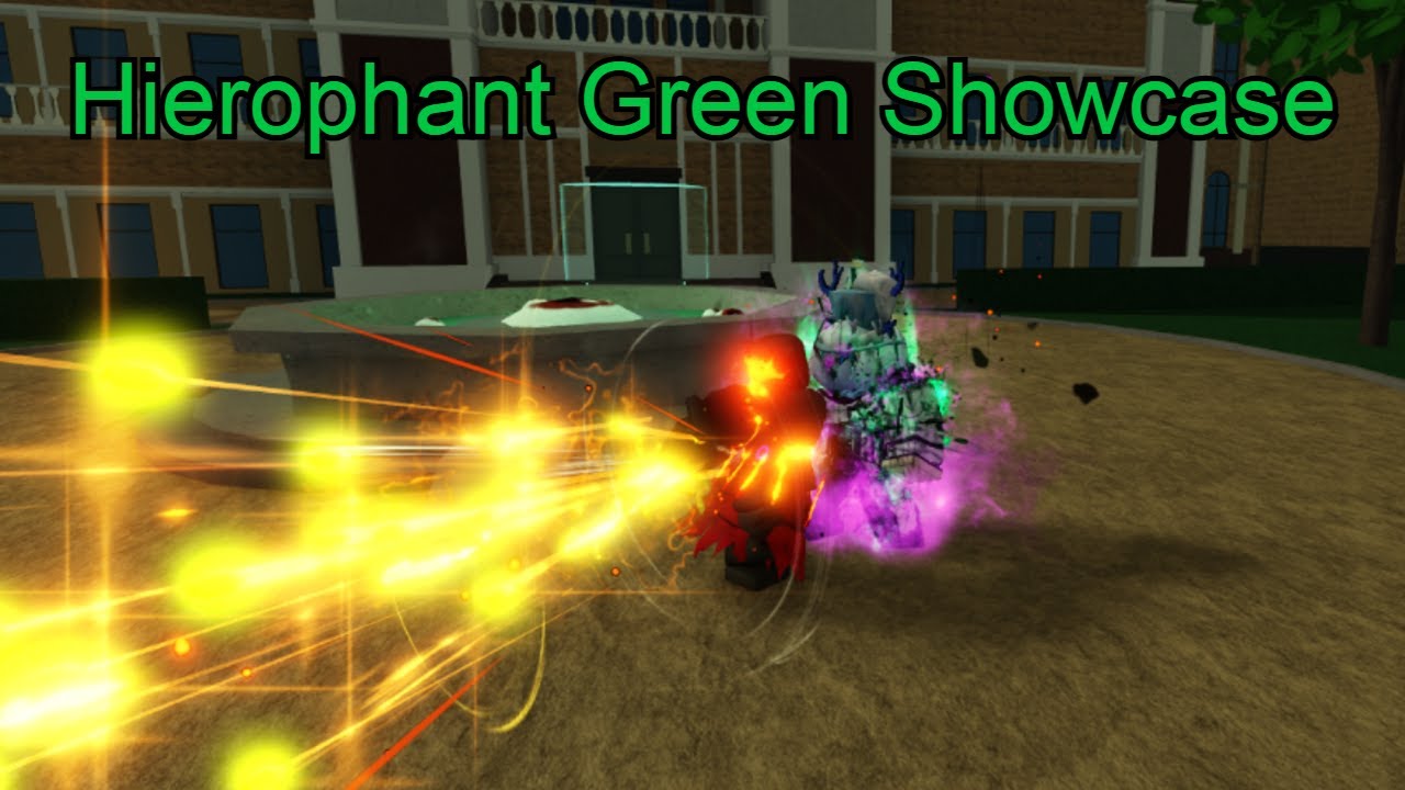 Hierophant Green Showcase World Of Stands Youtube