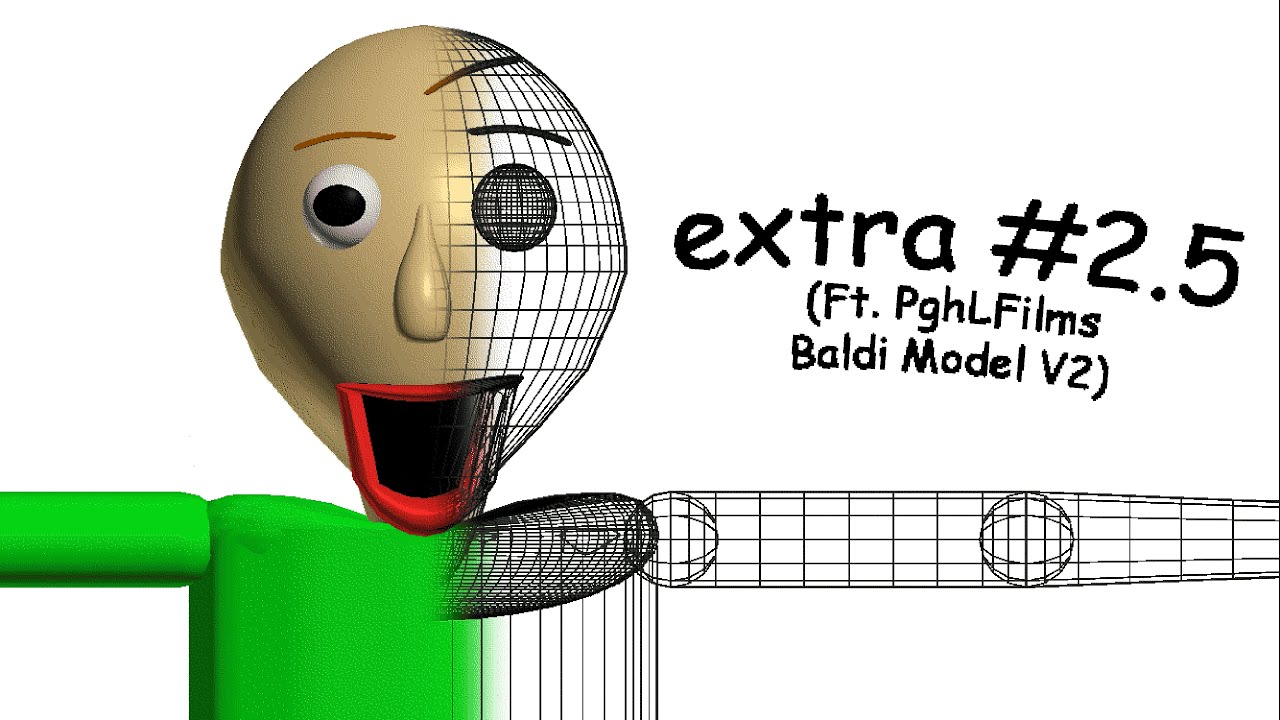 I Animated Baldi With Extra Keyframes 2 5 Ft Pghlfilms Baldi Model