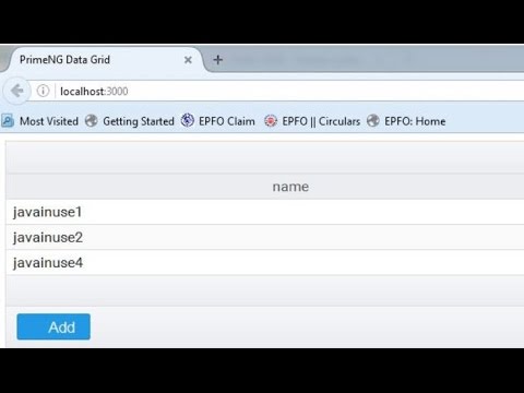Primeng Tutorial Datatable Implementation Example Youtube