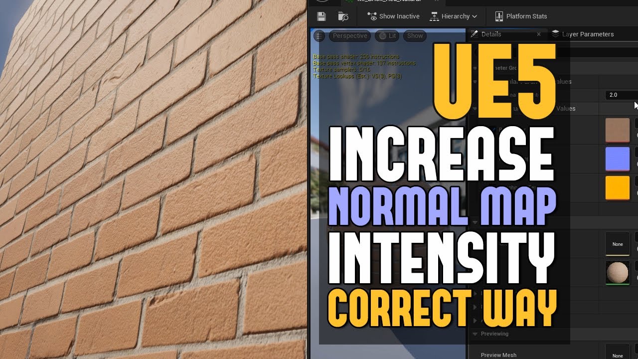 Ue5 How To Adjust Normal Map Intensity The Correct Way 2 Effective