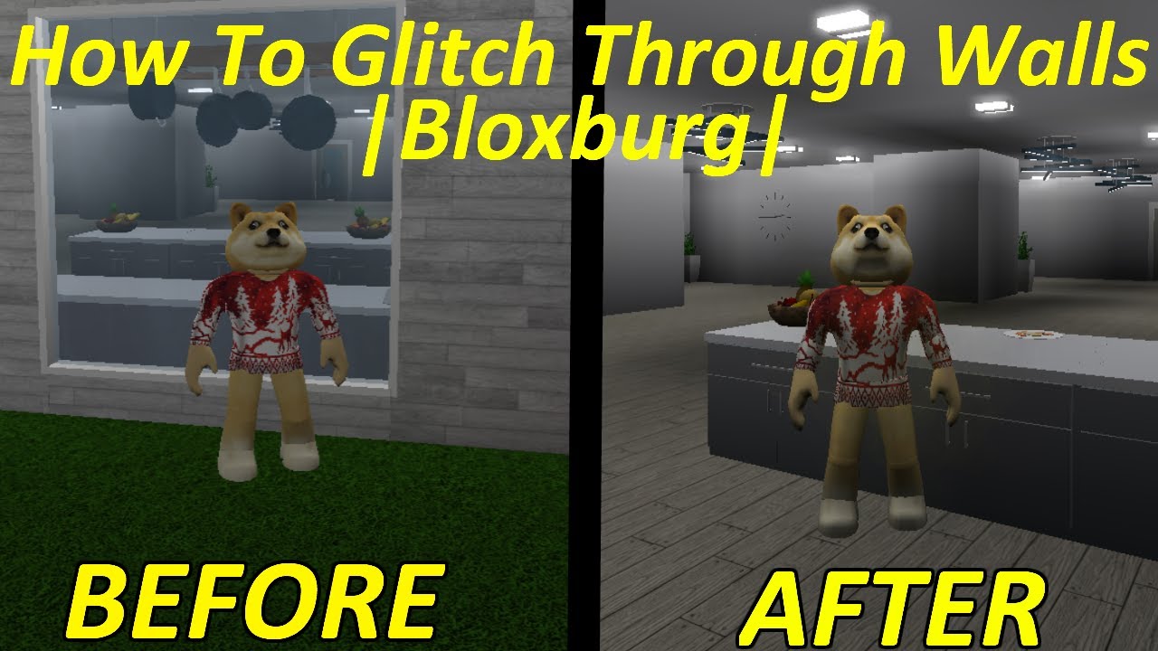 How To Glitch Through Walls Bloxburg Roblox Bloxburg Youtube