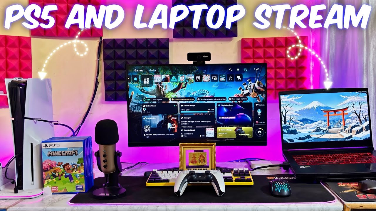 My Ps5 Streaming Setup With Laptop рџ ґ Youtube