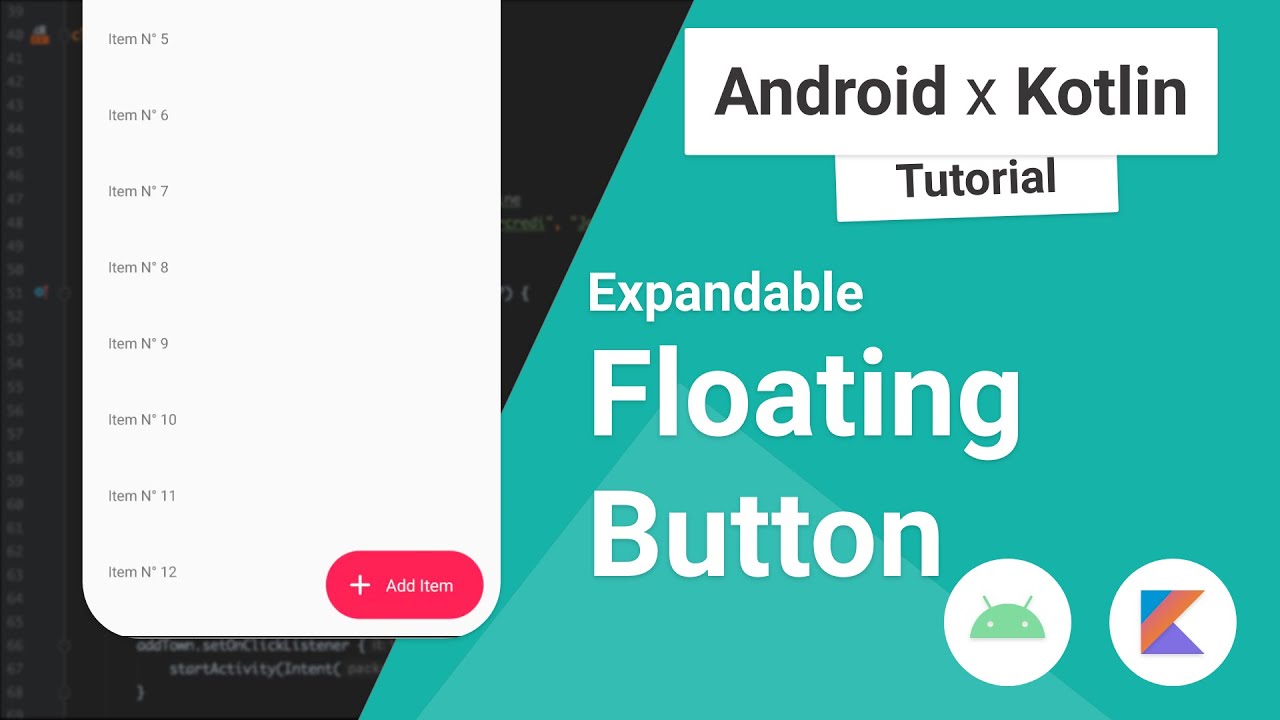 Expandable Floating Button Android X Kotlin Tutorial 2021 Youtube