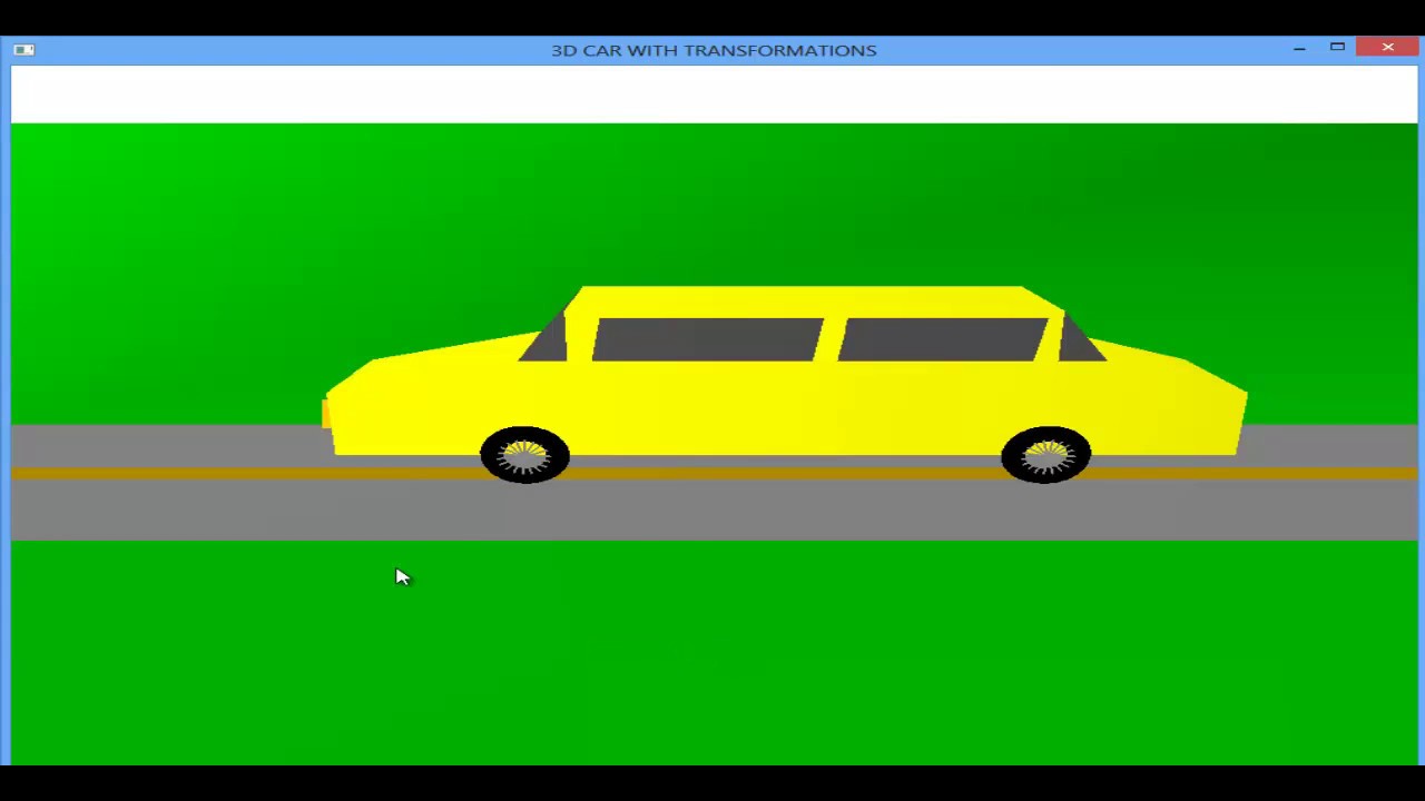 3d Car Animation Opengl C Youtube