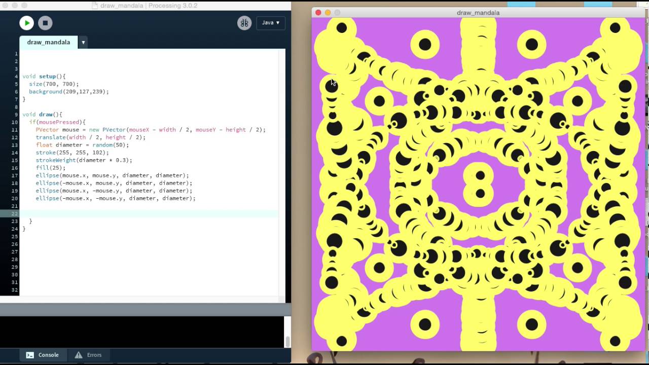 How To Draw A Mandala In Processing