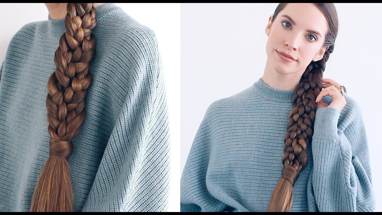 Braided Braid Hairstyle Tutorial Youtube