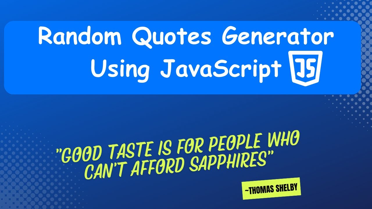 How To Get Random Quotes Using Javascript Api Tutorials For Beginners