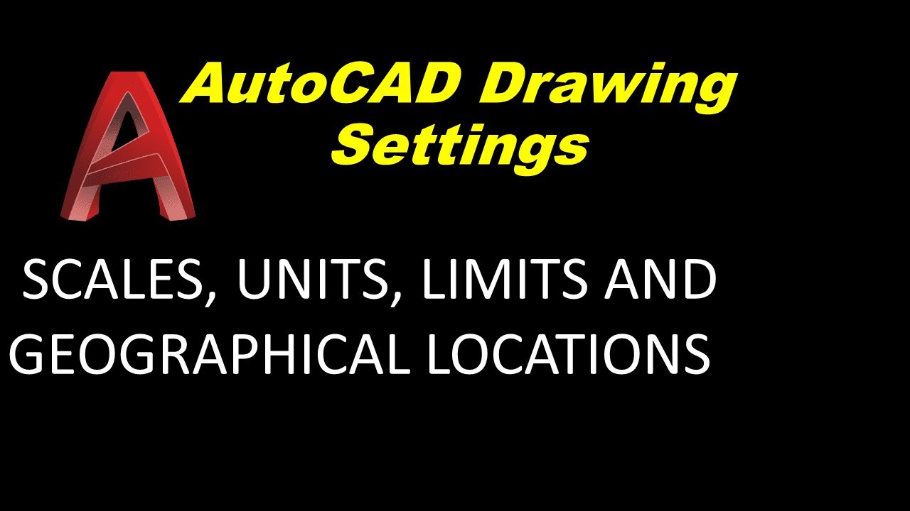 Autocad Drawing Settings Youtube