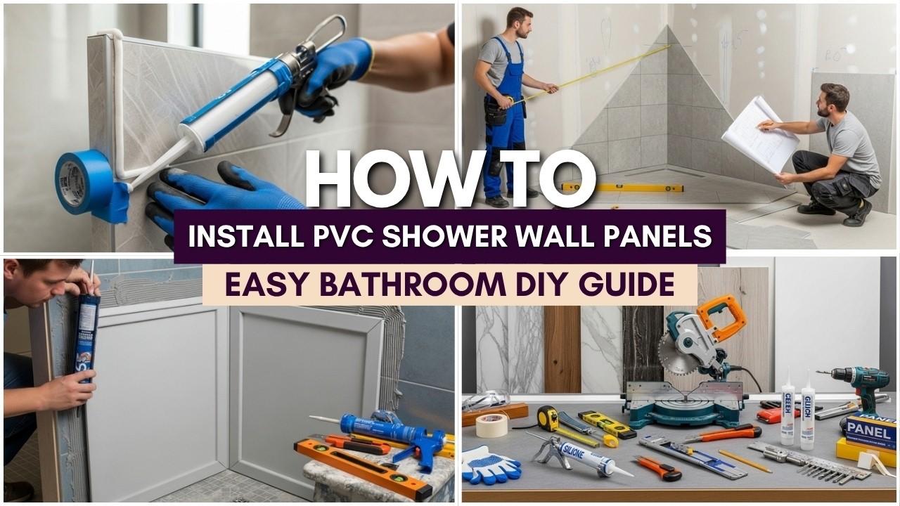 How To Install Pvc Shower Wall Panels Easy Bathroom Diy Guide Youtube