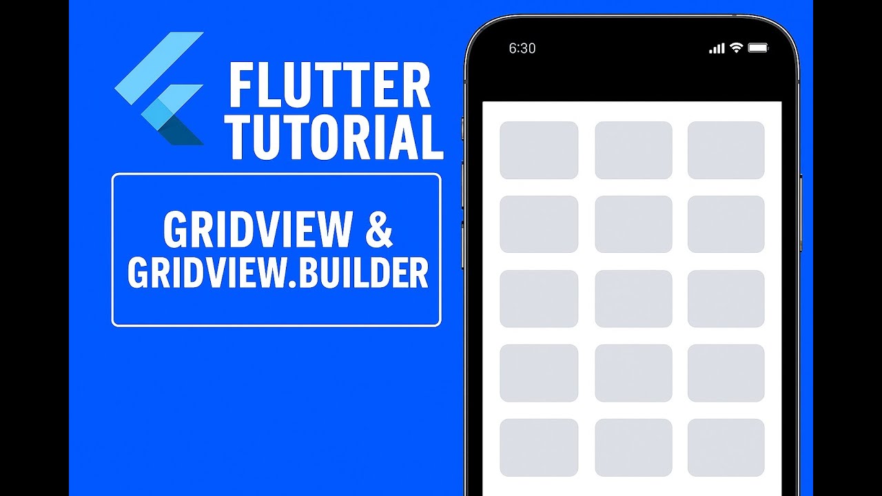 Flutter Tutorial 39 Gridview And Gridview Builder Widgets Youtube