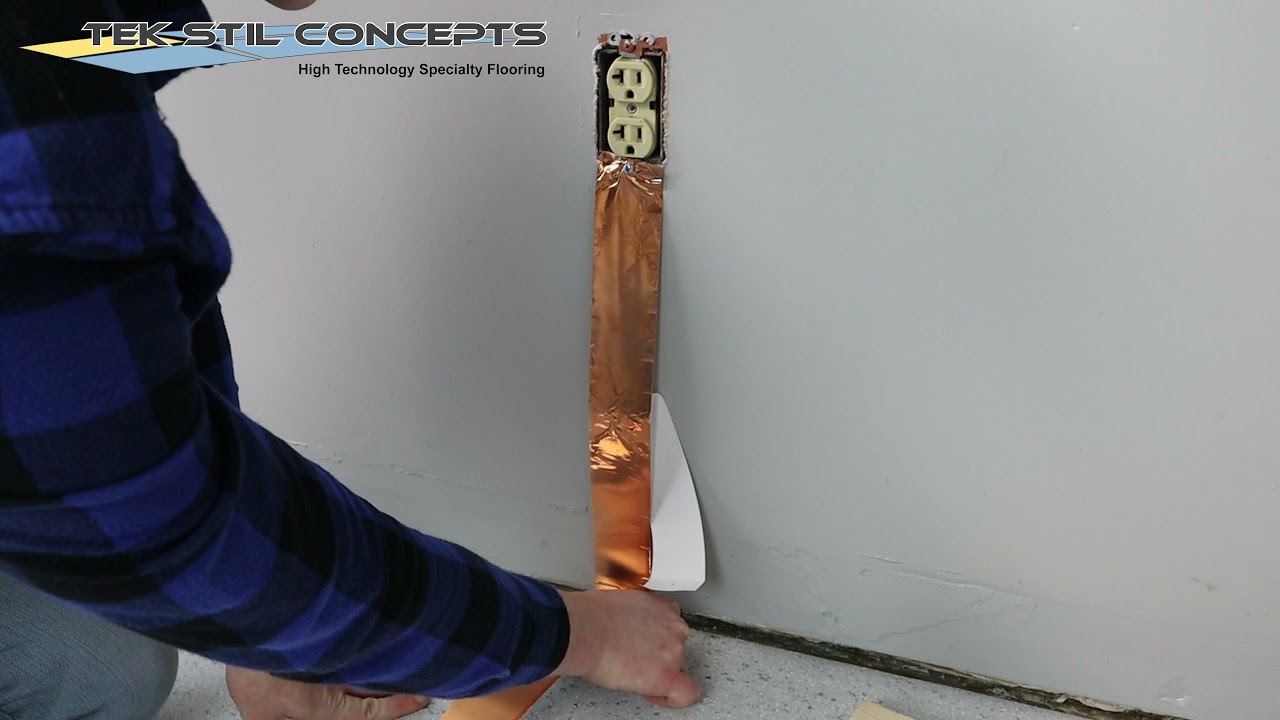 Esd Flooring Installation Grounding Method For Euro Flex Easy Esd