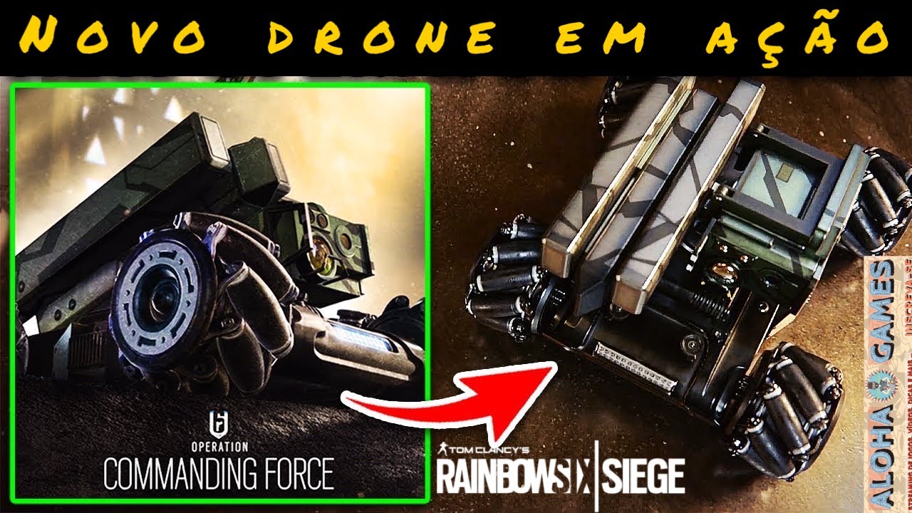 Novo Drone Y8s1 Operador Brava Gameplay Kludge Drone Rainbow Six