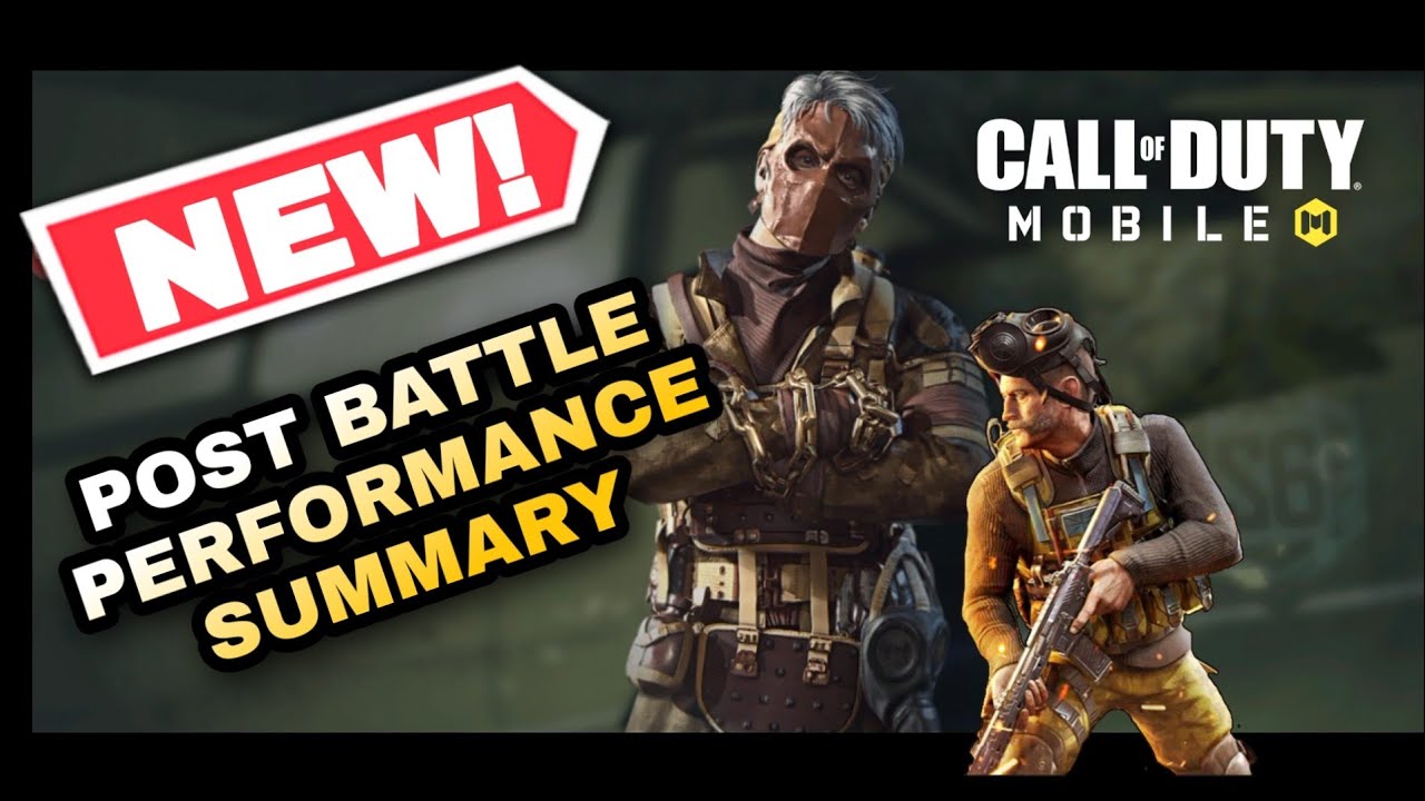 New Call Of Duty Post Battle Performance Summary Youtube