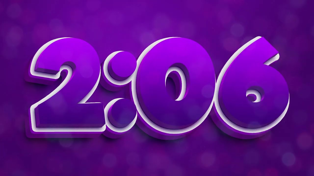 5 Minute Countdown Purple Bold Party Timer Youtube