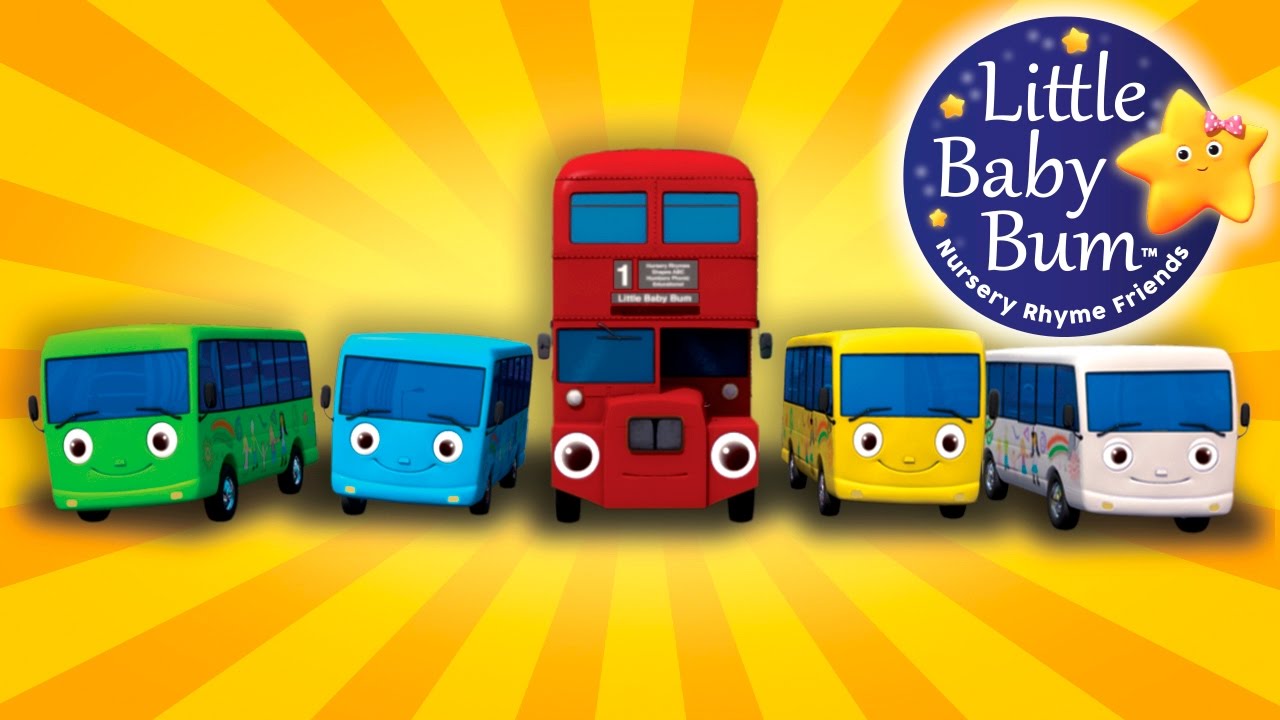Ten Little Buses From Wheels On The Bus Nursery Rhymes For Babies