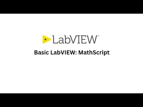 Basic Labview Exercise 3 Mathscript Youtube