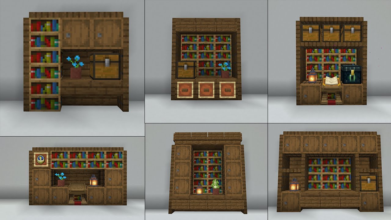 How To Arrange Bookshelf Minecraft At Tommy Medley Blog