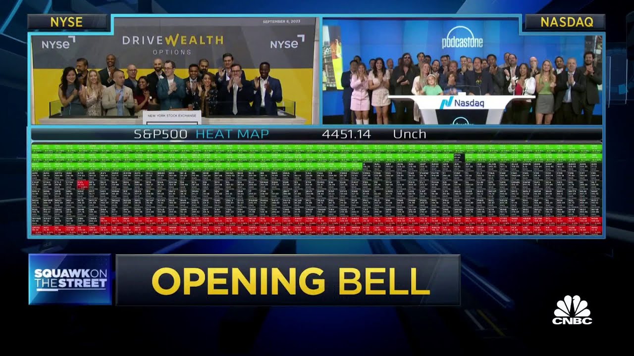 Opening Bell September 8 2023 Youtube