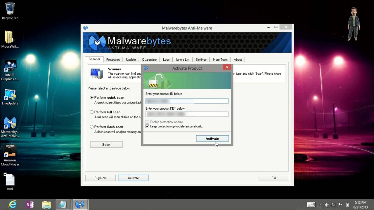 How To Activate Malwarebytes Pro Youtube