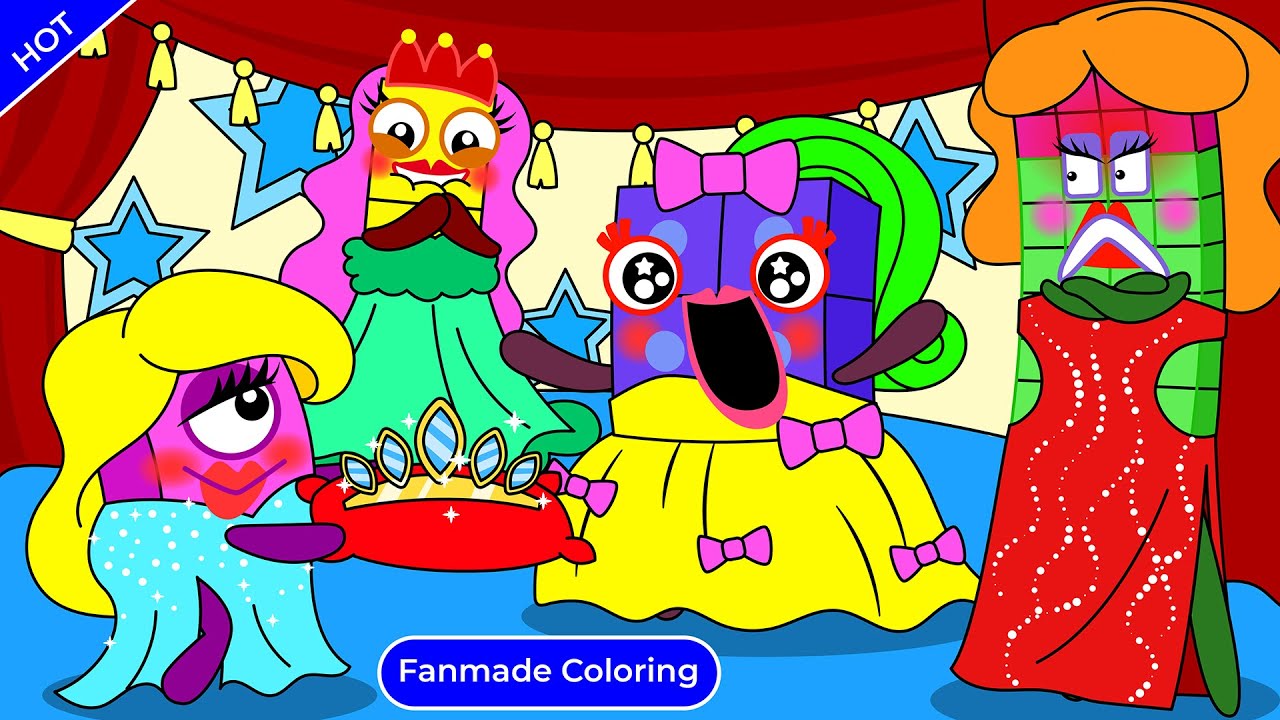 Numberblocks Fanmade Coloring