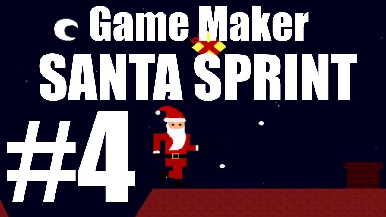 Game Maker Santa Sprint Endless Runner Tutorial Part 4 Presents