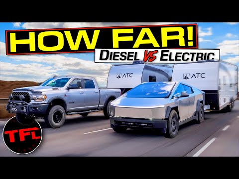 Tesla Cybertruck Vs Ram 2500 Cummins Truck In Towing Battle