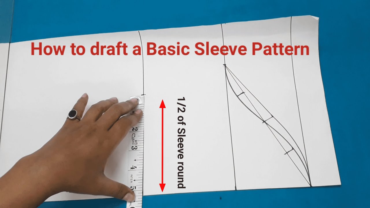 How To Draft A Basic Sleeve Pattern Sleeve Drafting Tutorial For All