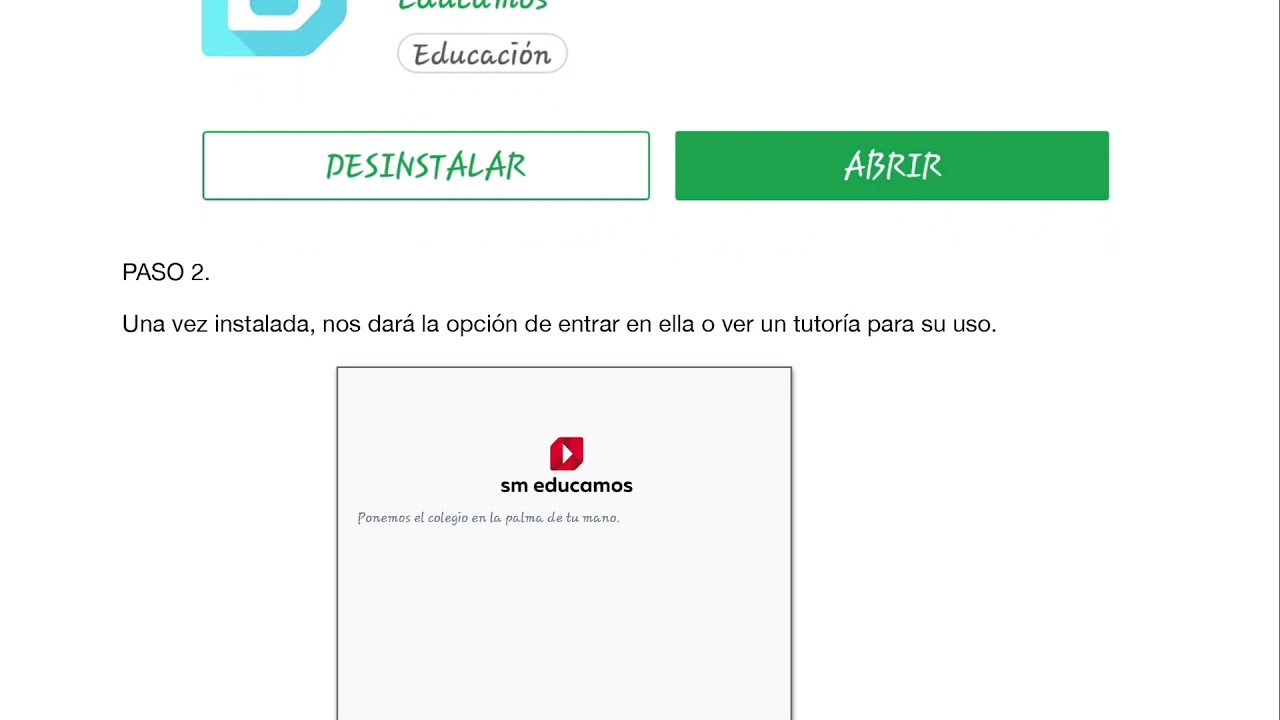 Tutorial App Educamos Youtube