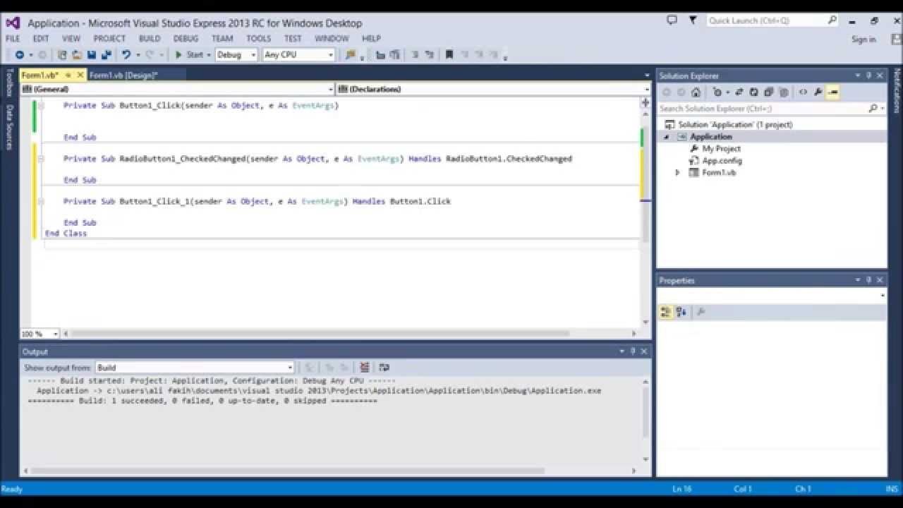 Visual Basic 2010 2012 2013 How To Create A Basic Calculator Youtube