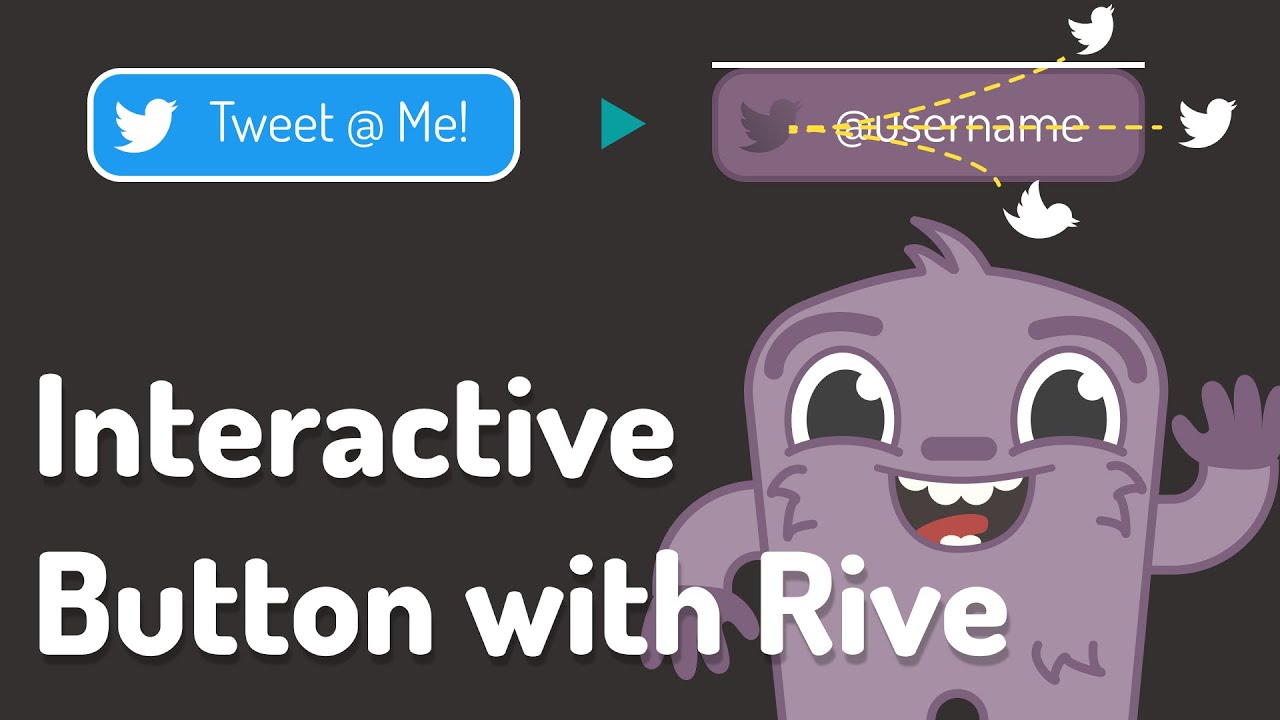 Rive For Beginners Make An Interactive Animated Button Youtube