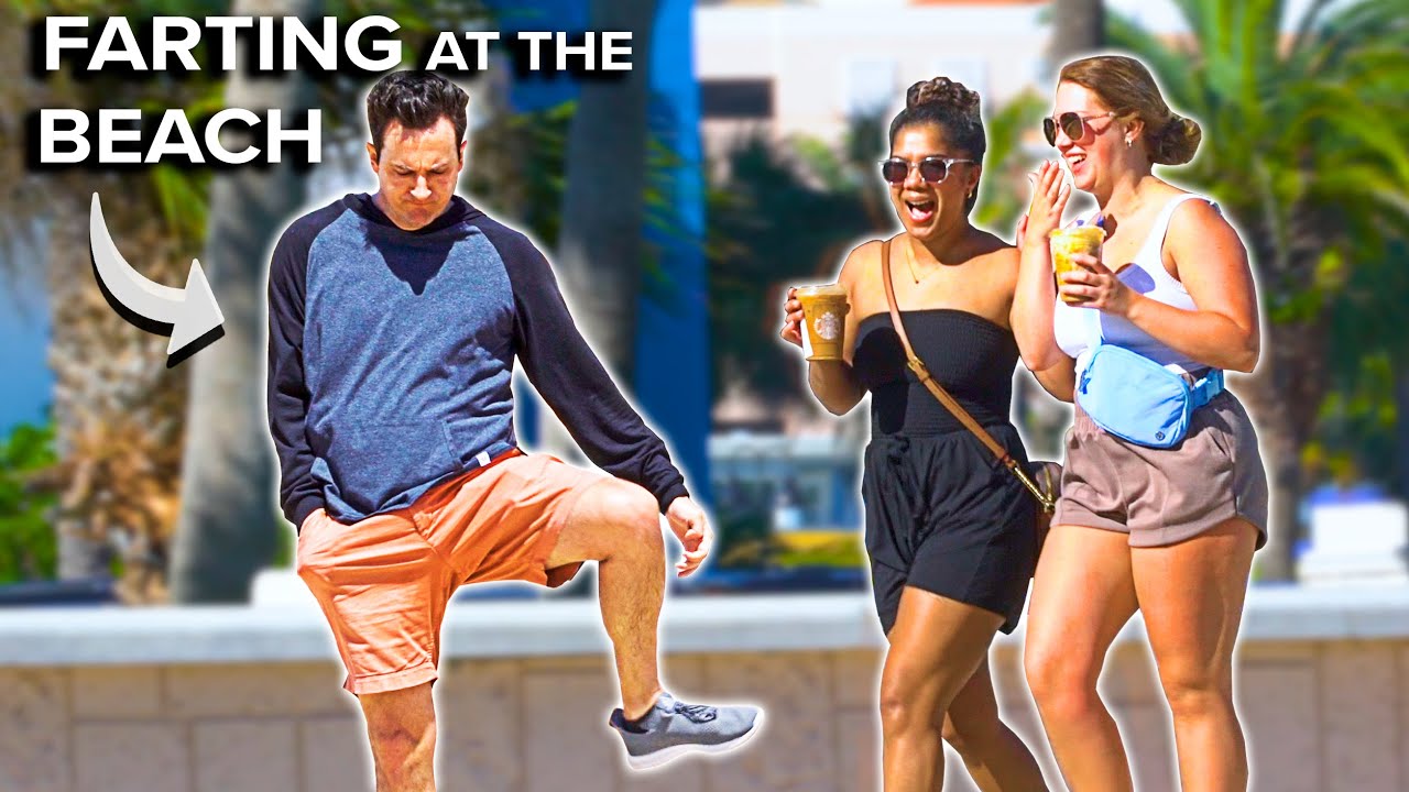 Funny Fart Prank At The Beach Eye Contact Was Made Youtube