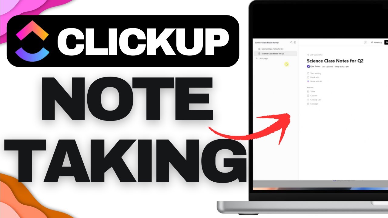 How To Use Clickup For Note Taking Step By Step Guide Youtube