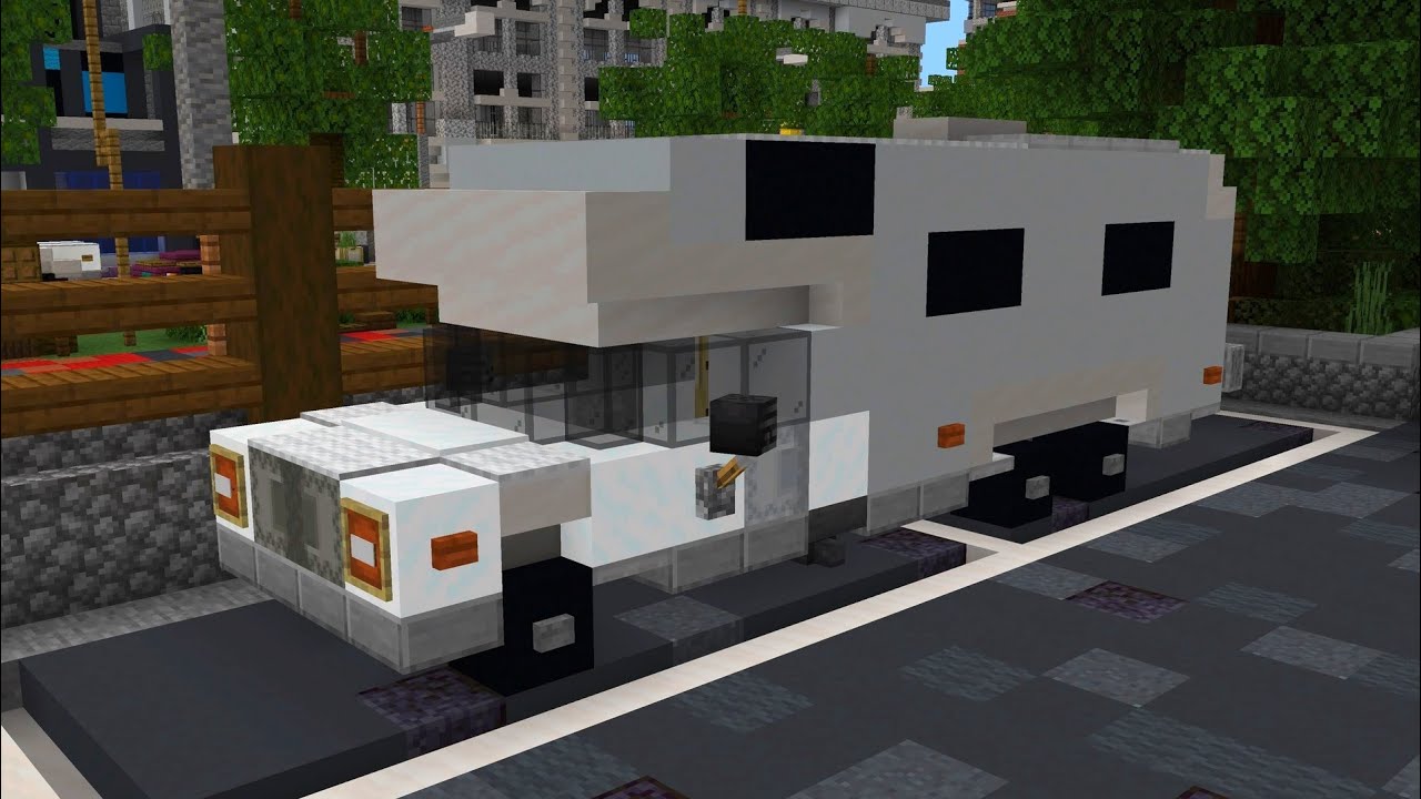 Minecraft How To Build A Rv In Minecraft Minecraft Recreational