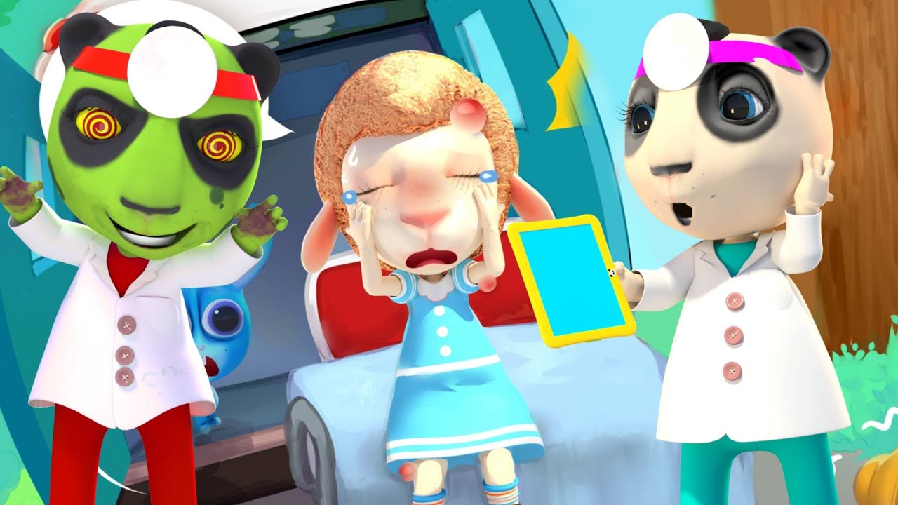 Angry Vs Good Doctor Panda Cartoon For Kids Dolly And Friends Youtube
