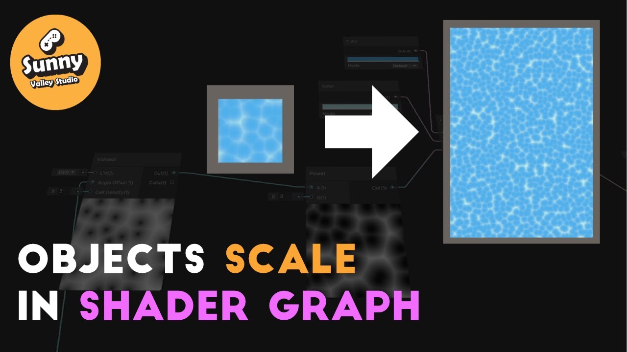 How To Use Object Scale In Shader Graph Unity Tutorial Youtube