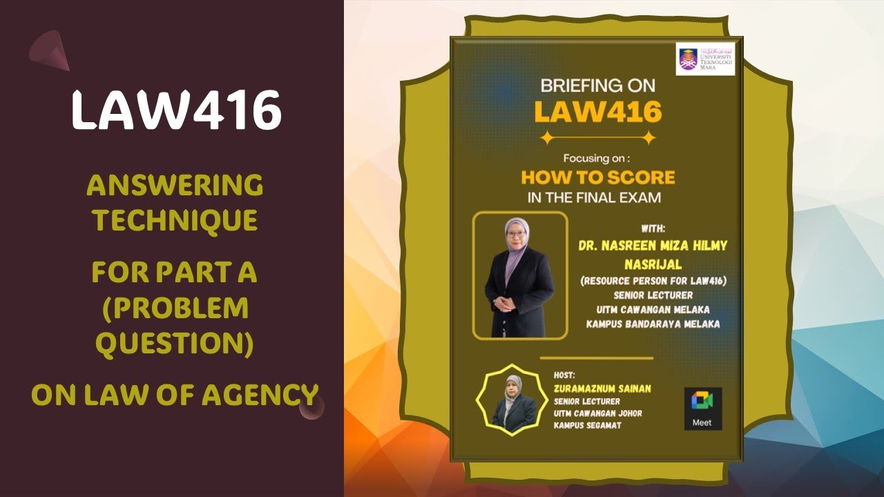 How To Answer Problem Question Case Study For Law Of Agency By Dr
