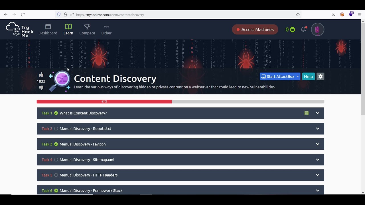 Content Discovery Hidden Or Private Content Tryhackme Web