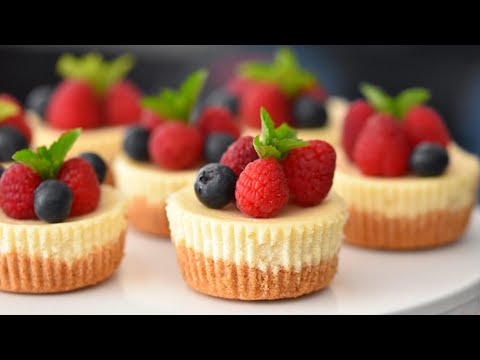 Easy Mini Cheesecakes Recipe Youtube