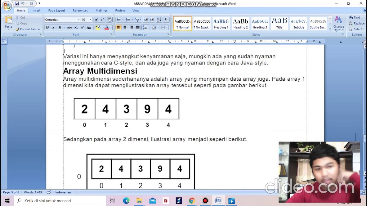No Watermark Array Dan Konsep Dasarnya Pemrograman Java Youtube