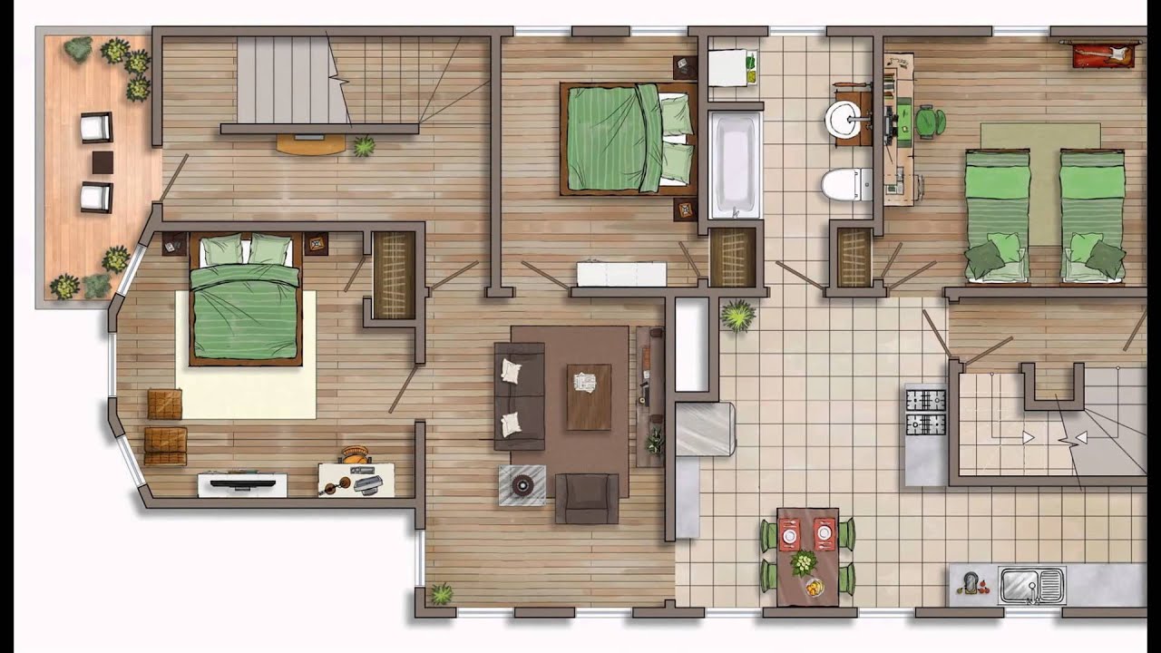 Floor Plan Rendering Youtube