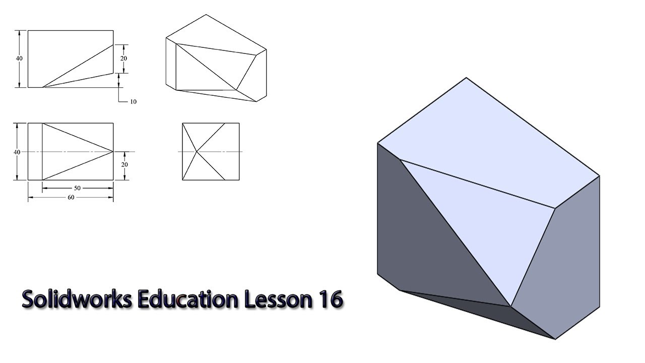 Solidworks Education Lesson 16 Youtube