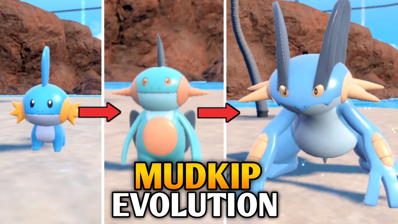 How To Evolve Mudkip Into Marshtomp And Swampert In Pokemon Scarlet