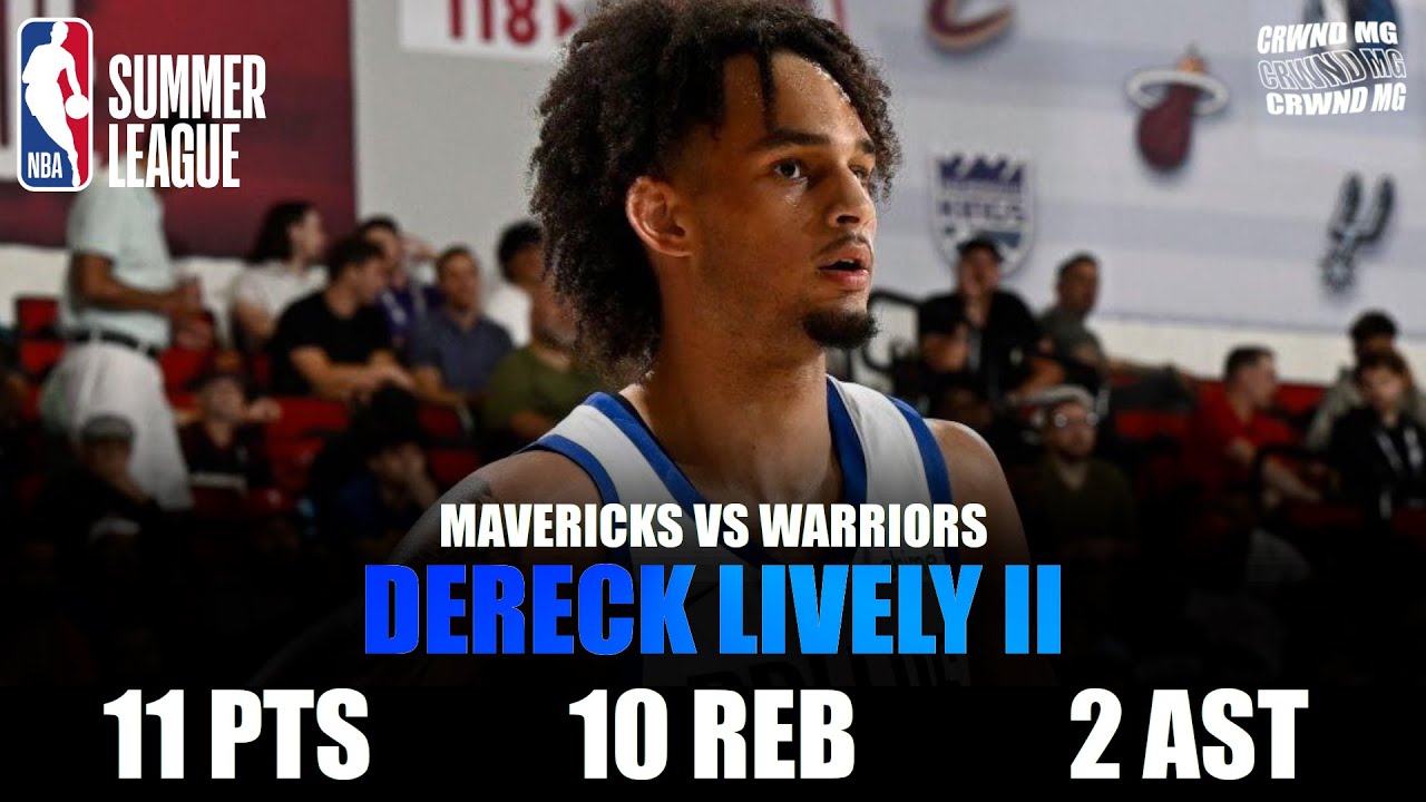 Dereck Lively Ii 11 Pts 10 Reb 2 Ast Summer League Highlights Pistons