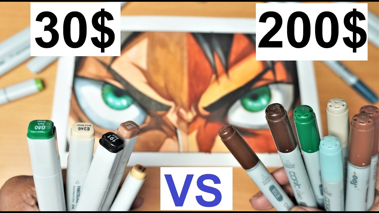 Cheap Vs Expensive 20 Vs 200 Marker Art Youtube