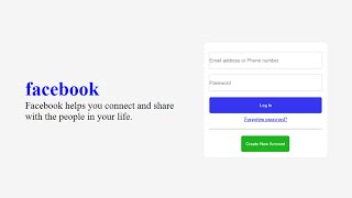 How To Create A Facebook Login Clone Using Css And Html Css Demo Mp3