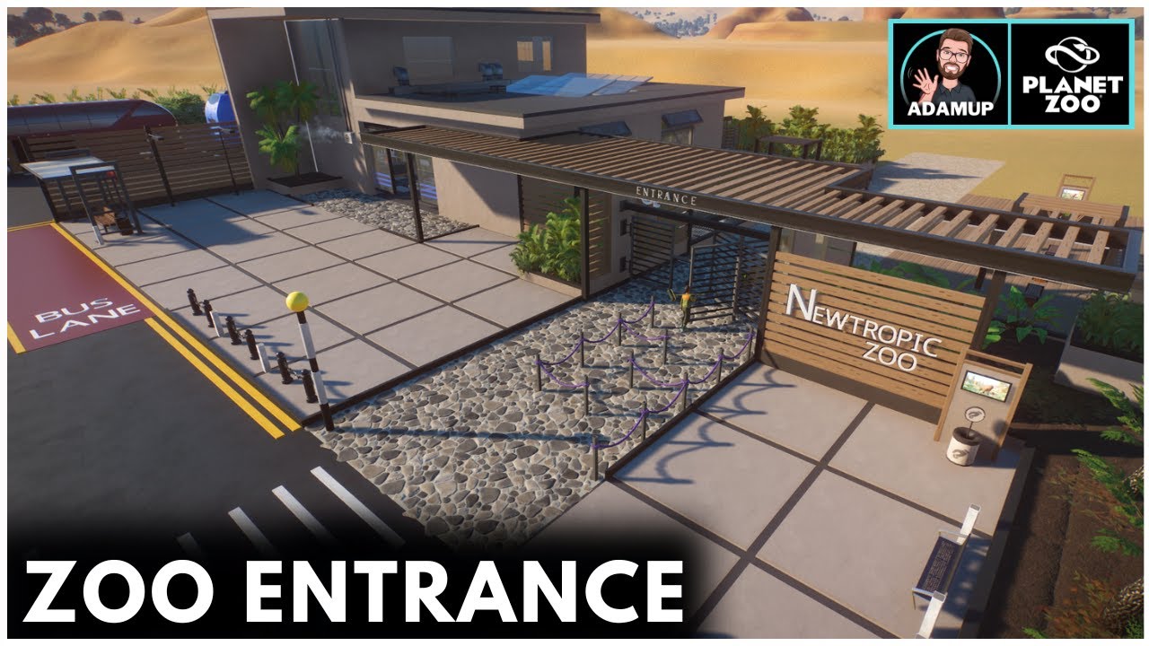 Starting A New Modern Zoo In Planet Zoo Building Entrance Newtropic