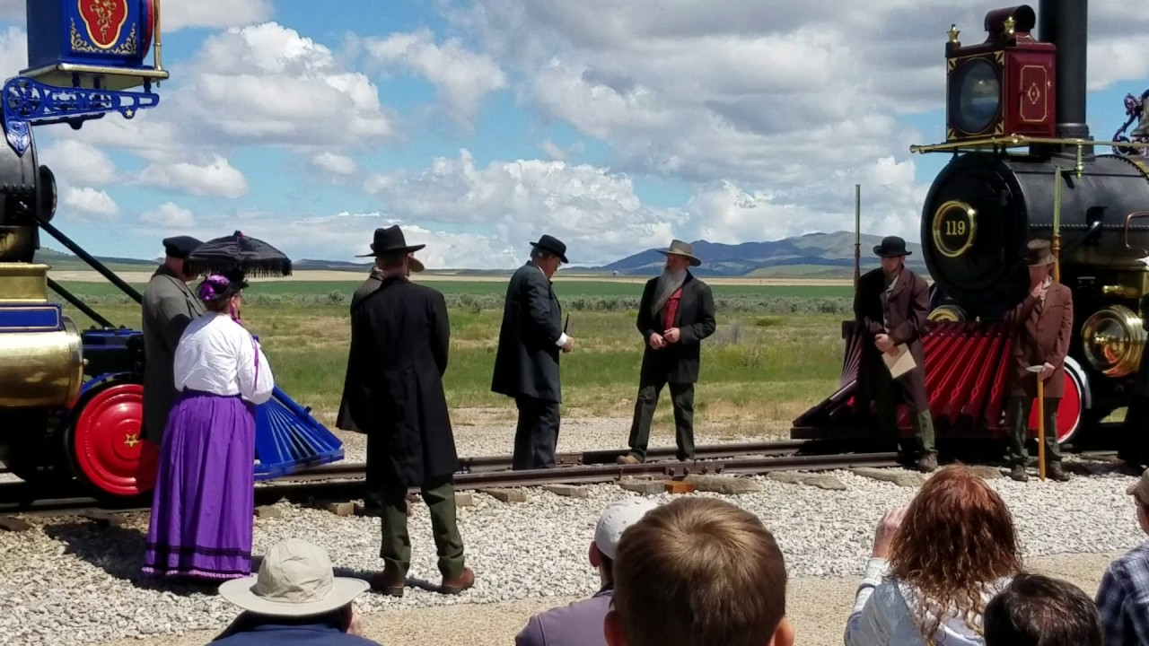 Golden Spike Ceremony Reenactment Youtube