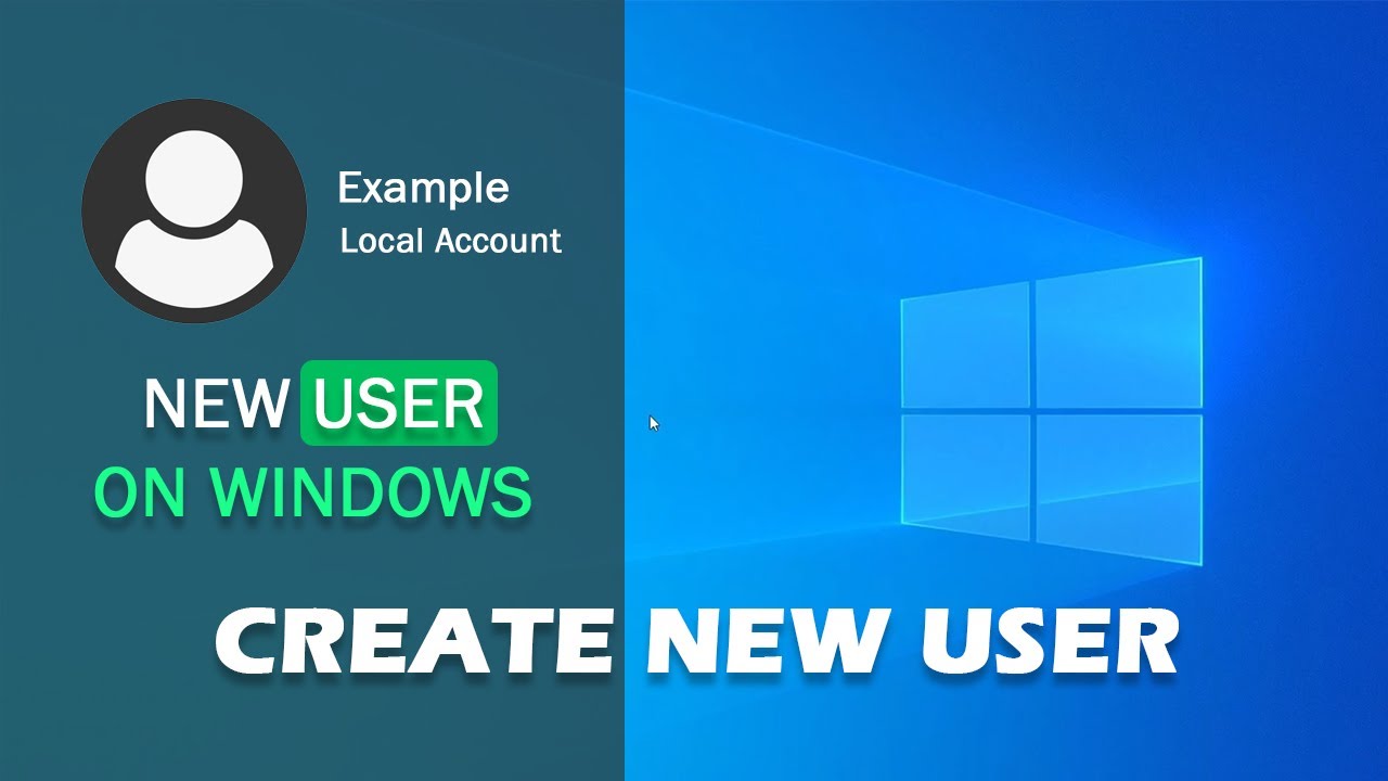 How To Create A New User Account On Windows 10 11 Youtube
